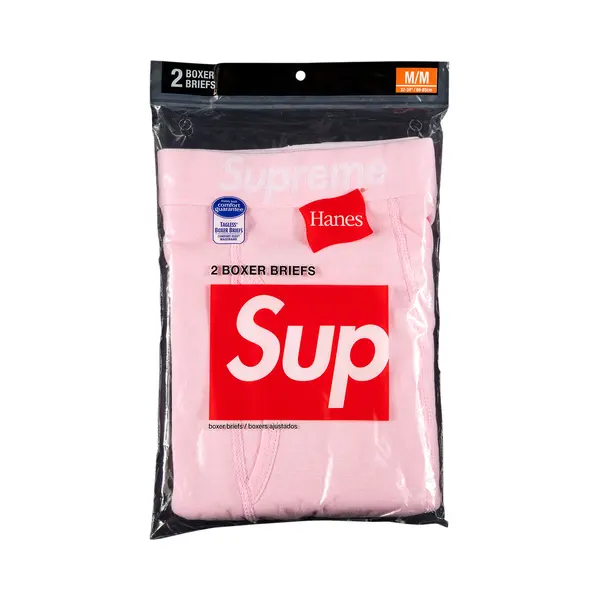 Supreme X Hanes Boxer Briefs - Pink