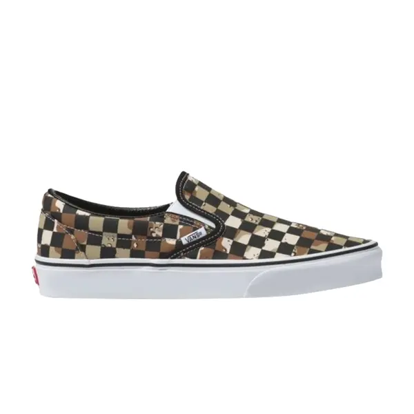 VANS Classic Slip-on Camo Desert Checkerboard - Brown