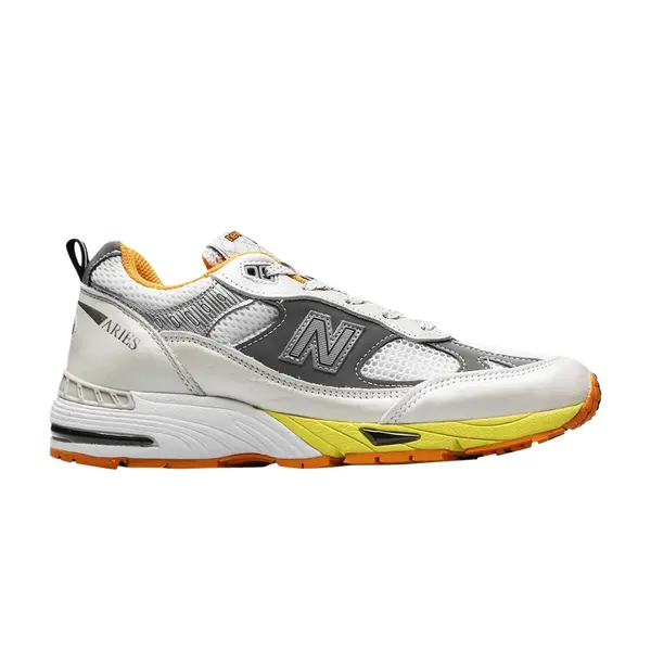 New Balance Aries X 991 Made In England Sneaker Silver
