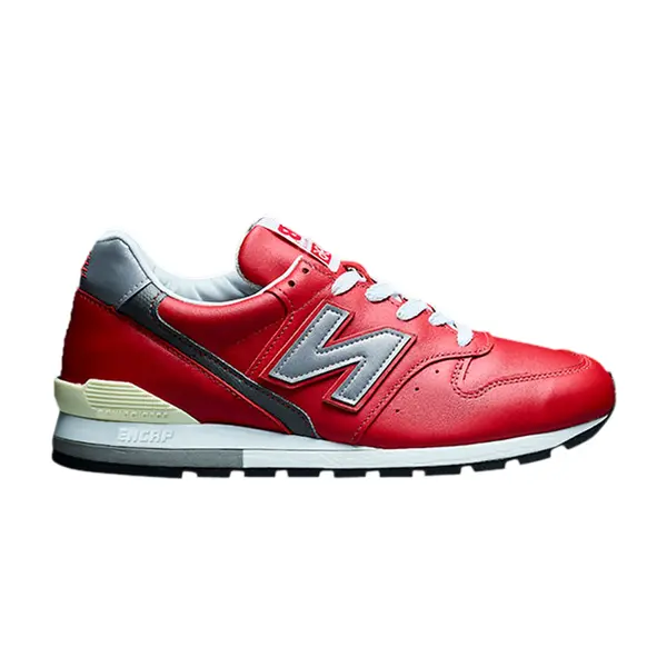 NEW BALANCE 996 Smooth Leather Sneakers - Red
