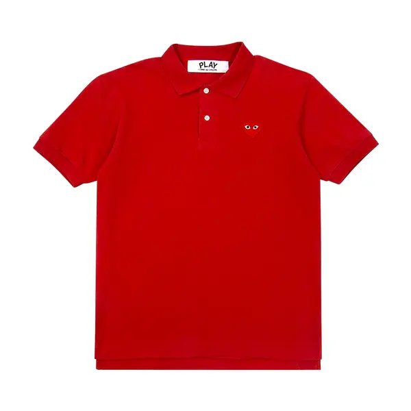 Play Comme Des Garcon Big Heart Polo T-shirt