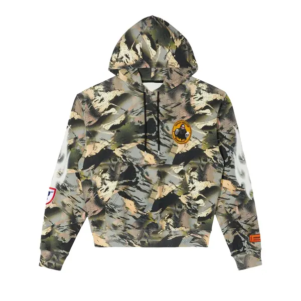Heron Preston Camouflage Print Hoodie - Green