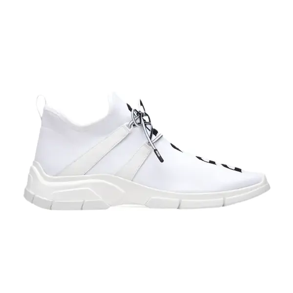 Prada Knit Fabric Sneakers - White