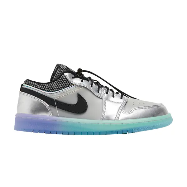 JORDAN 1 Low Se 'metallic Gradient' Sneakers - Silver