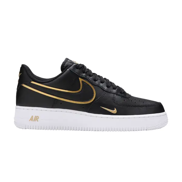Nike Air Force 1 '07 Lv8 'metallic Swoosh Pack' Sneakers - Black