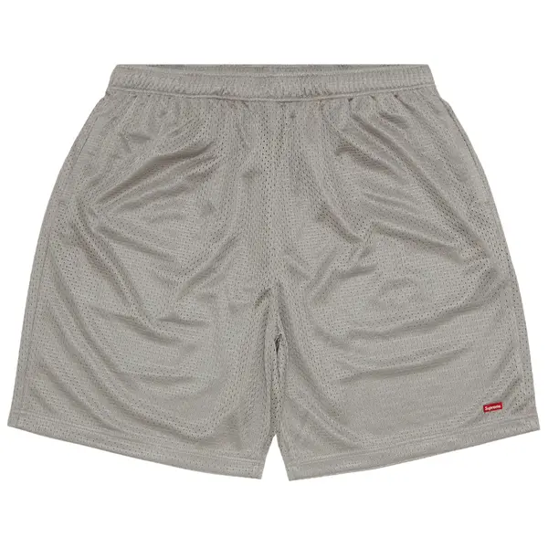 Supreme Small Box Baggy Mesh Short - Grey