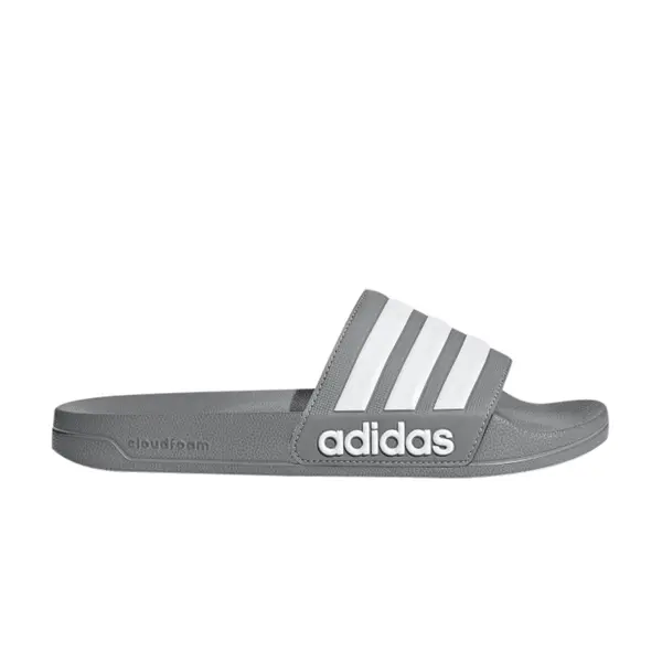 Adidas Adilette Cloudfoam Slides - Grey