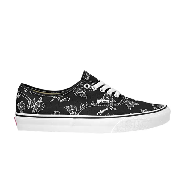VANS Authentic 'thank You Floral' Sneakers - Black