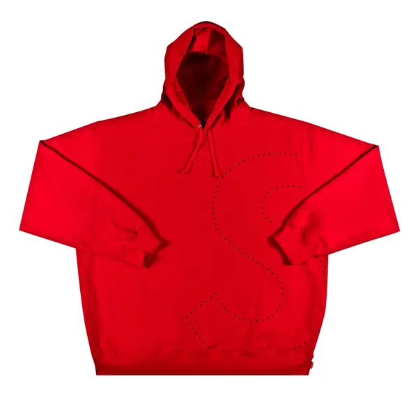 Supreme Laser Cut S Logo Hooded Sweatshirt - Red