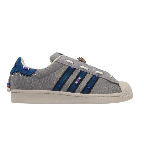 Adidas Street Folk X Superstar Laceless Sneakers - Grey