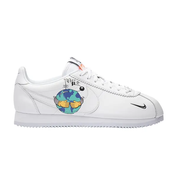 Nike Steve Harrington X Cortez Flyleather Qs 'earth Day' Sneaker - White