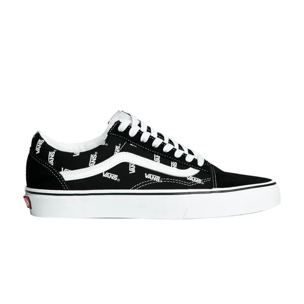 VANS Old Skool 'all Over Logo' Sneakers - Black