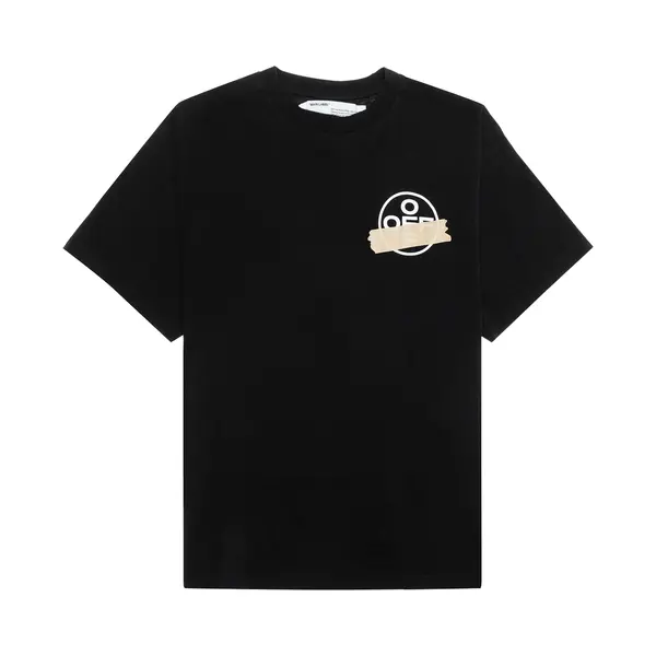 Off-White Tape Arrows Short Sleeve Over T-shirt - Black