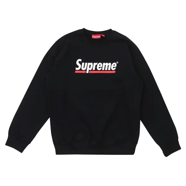 Supreme Underline Crewneck - Black