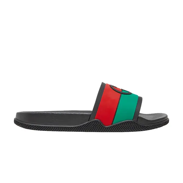 Gucci Interlocking G Slides - Black