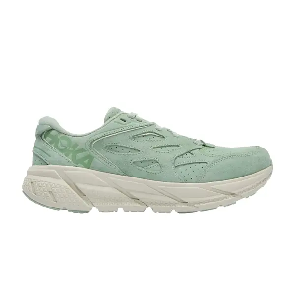 HOKA® Clifton L Suede Sneakers - Green