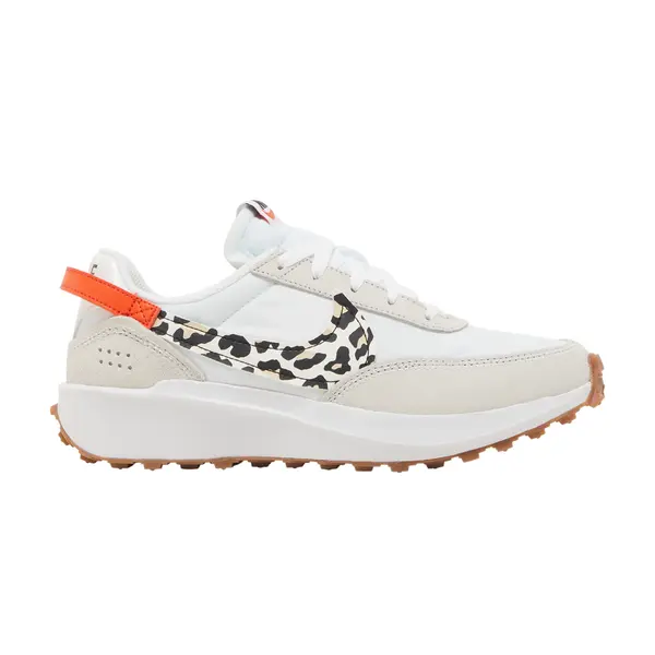 Nike Waffle Debut Leopard Sneakers - White