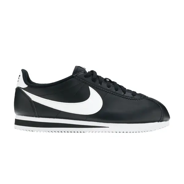 Nike Classic Cortez Leather Sneakers - Black