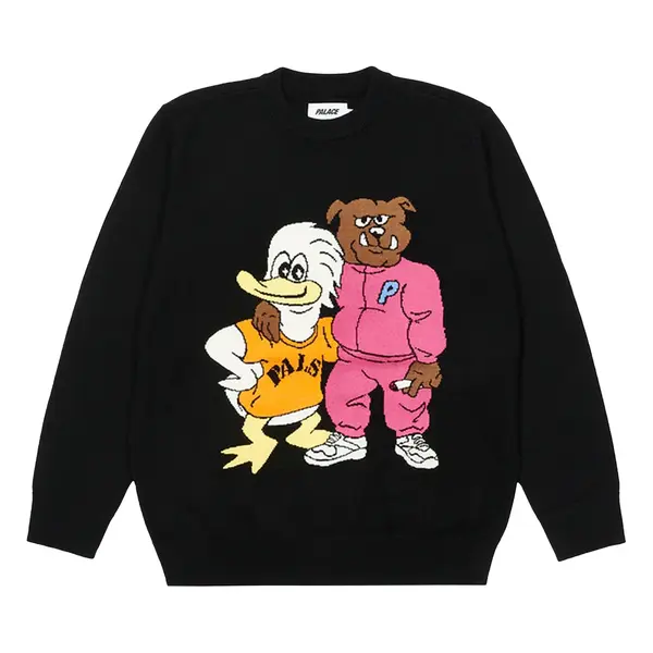 PALACE Dog And Duck Knit - Black