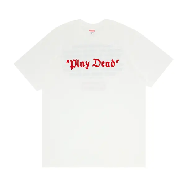 Supreme Play Dead Tee - White