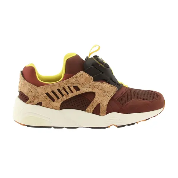 PUMA Disc Blaze Leather Cage Sneakers - Brown