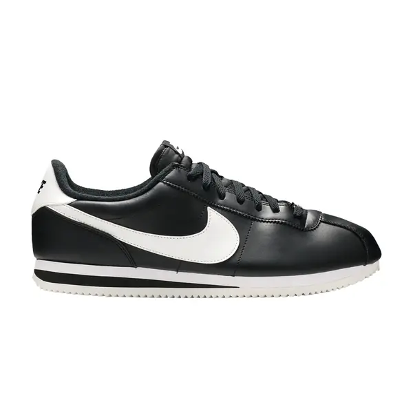 Nike Cortez Basic Leather Sneakers - Black