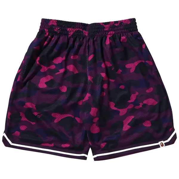 A BATHING APE Wide Fit Basketball Shorts - Purple