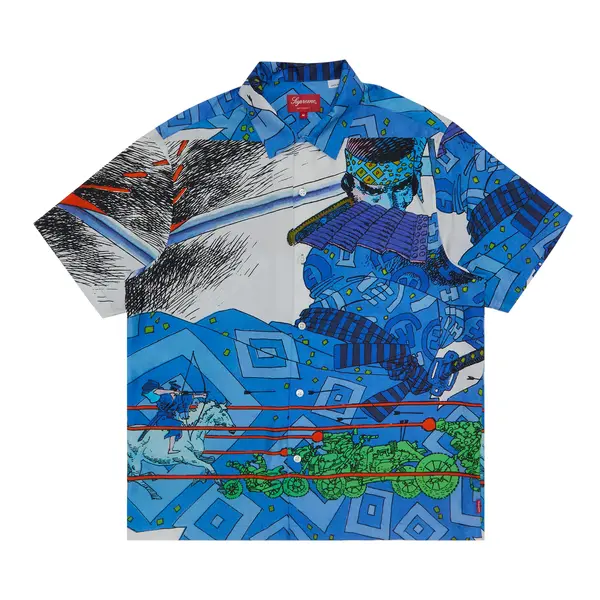 Supreme Ronin Silk Short-sleeve Shirt - Blue