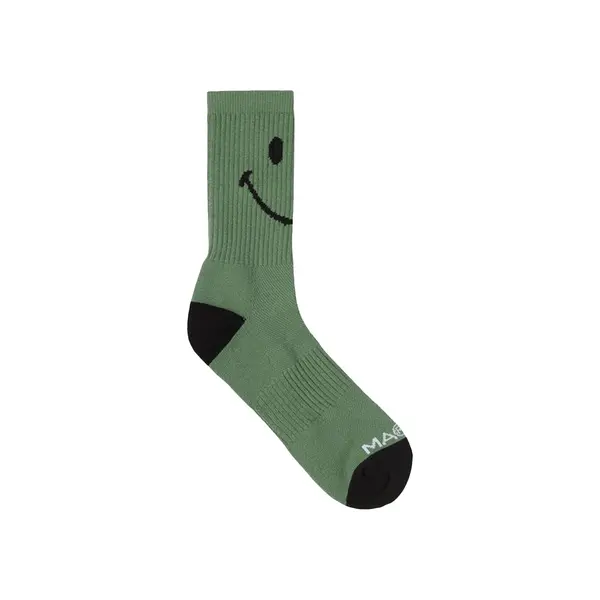MARKET Smiley Oversized Socks - Green