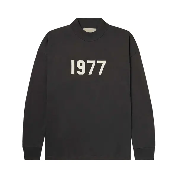 Fear Of God Essentials Long-sleeve Tee 'iron - Black