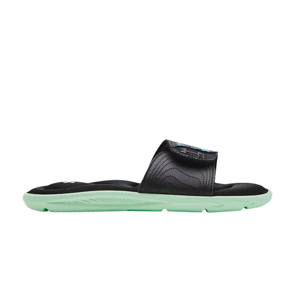 Under Armour Ignite 4 Graphic Strap Slide - Black
