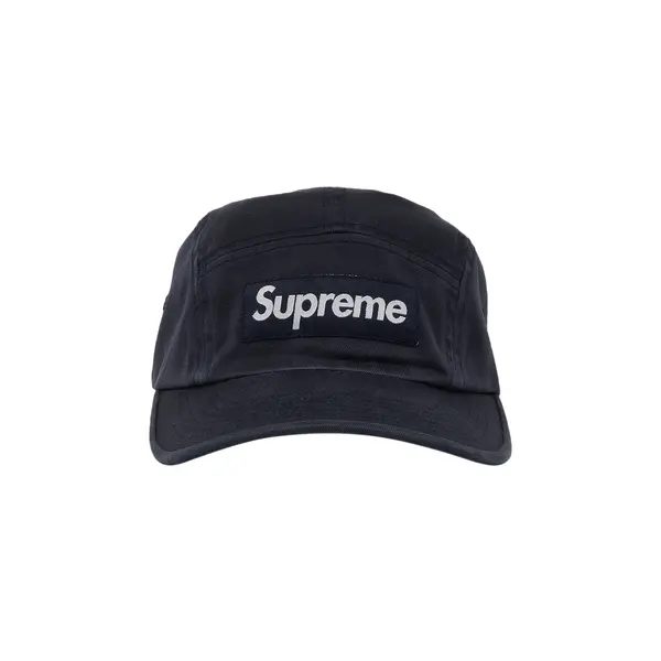 Supreme Washed Chino Twill Camp Cap - Blue