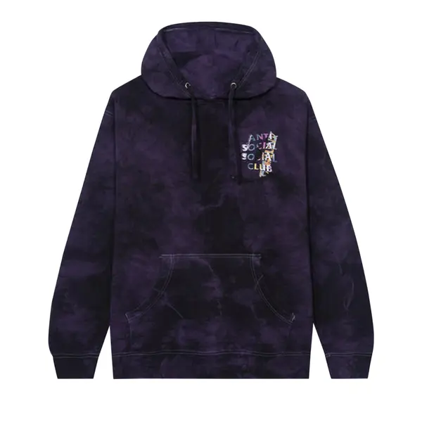 ANTI SOCIAL SOCIAL CLUB Dissociative Tie-dye Hoodie - Black