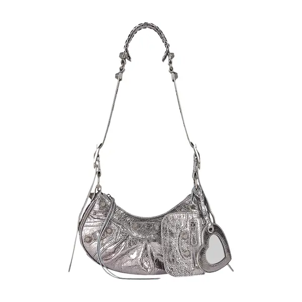 Balenciaga Xs Le Cagole Shoulder Bag - Silver