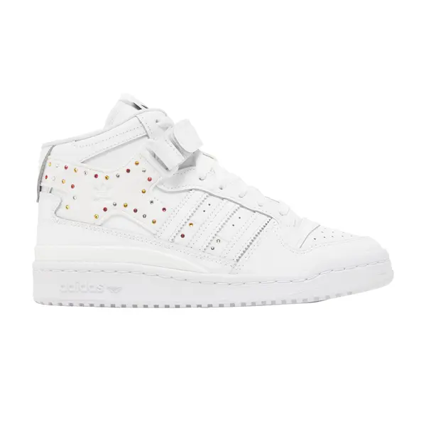 Adidas Swarovski X Forum Mid Sneakers - White