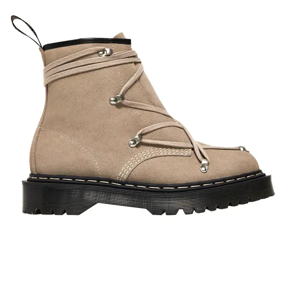 Dr. Martens Rick Owens X 1460 Bex Suede Boots - Grey