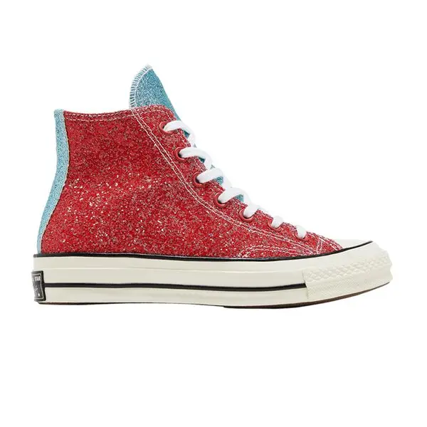 CONVERSE Jw Anderson X Chuck 70 Hi 'glitter Pack' Sneaker - Red