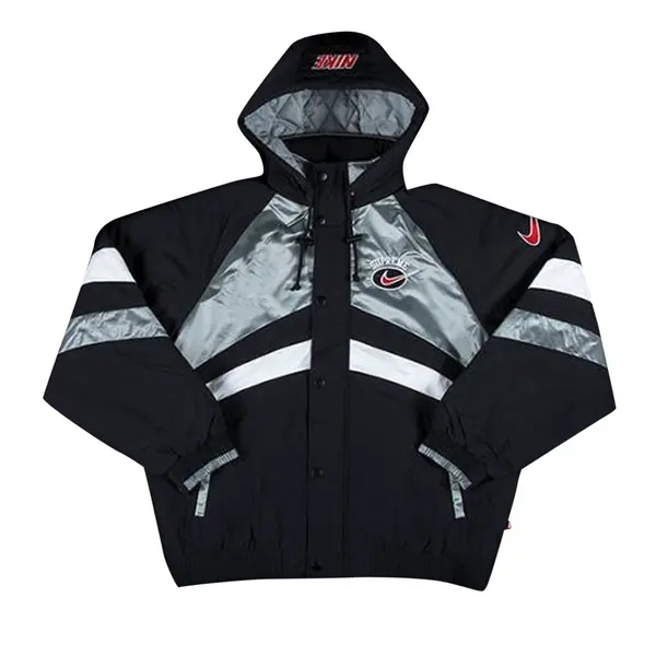 Supreme X Nike Hooded Sport Jacket - Silver
