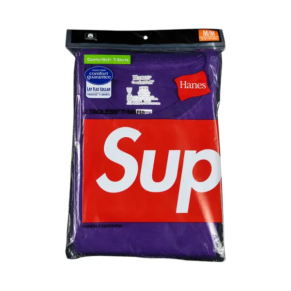 Supreme X Hanes Tagless Tees - Purple