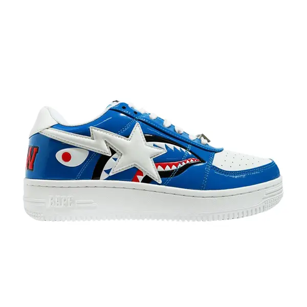 A BATHING APE Bapesta Low M1 'shark Face - Blue