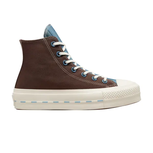 CONVERSE Chuck Taylor All Star Lift Platform Crafted Canvas High Top Sneakers - Brown