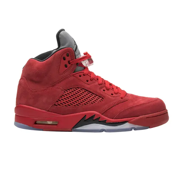 JORDAN 5 Retro Suede Sneakers - Red
