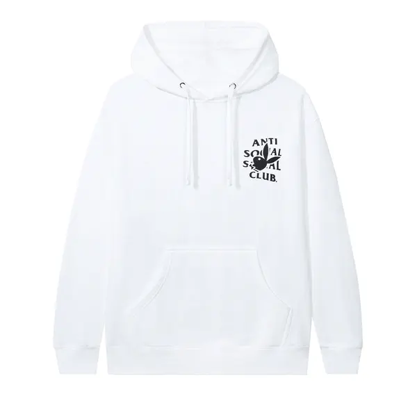 ANTI SOCIAL SOCIAL CLUB X Playboy Bunny Logo Hoodie - White