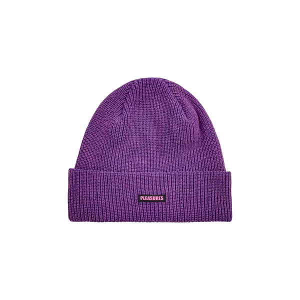 PLEASURES Impact Logo Beanie - Purple