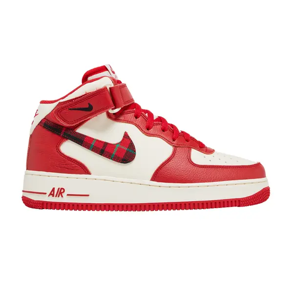 Nike Air Force 1 Mid '07 Lx Plaid - Red