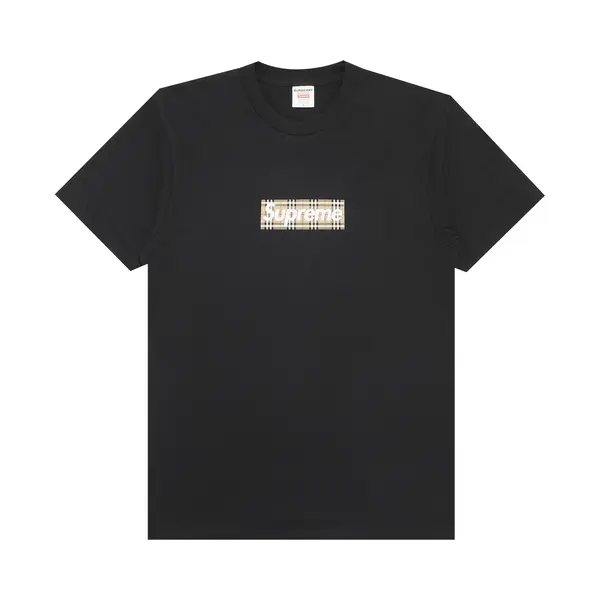 Supreme X Burberry Box Logo Tee - Black