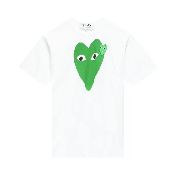Play Comme Des Garcon Green Heart Tee