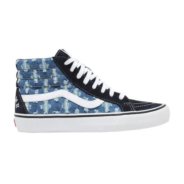 VANS Supreme X Sk8-hi Hole Punch Denim - Blue