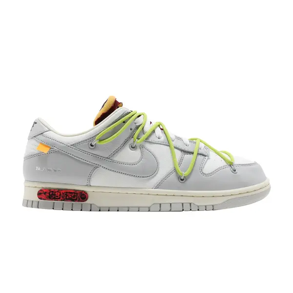 Nike X Off- Dunk Low 'lot 08 Of 50' Sneakers - White