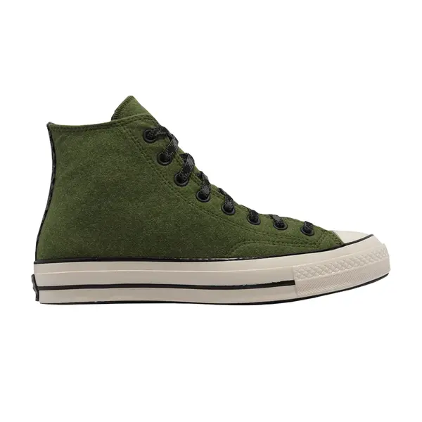 CONVERSE Chuck 70 High Flannel Sneakers - Green